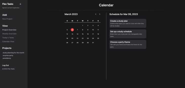 Flex Task - UNIHACK 2023 | Davit G